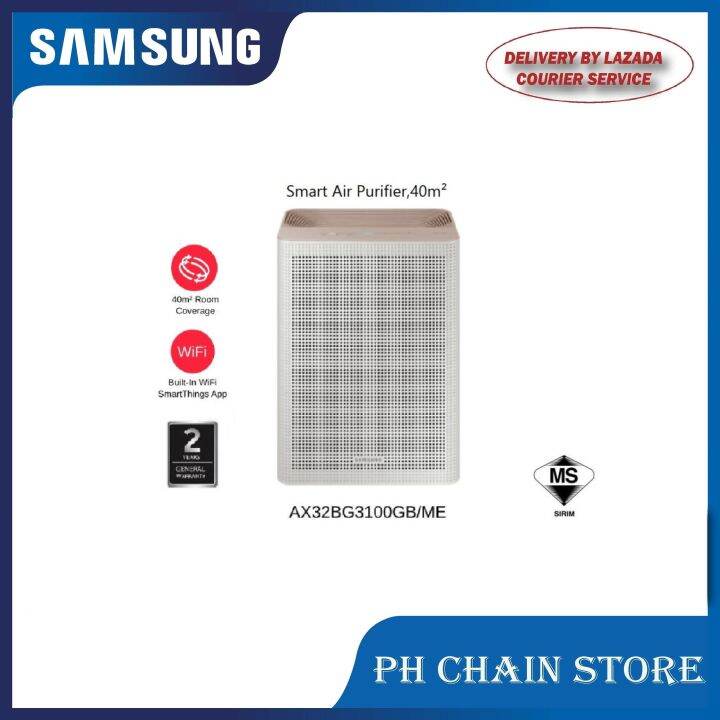 SAMSUNG 40M2 SMART AIR PURIFIER AX32BG3100GBME | Lazada