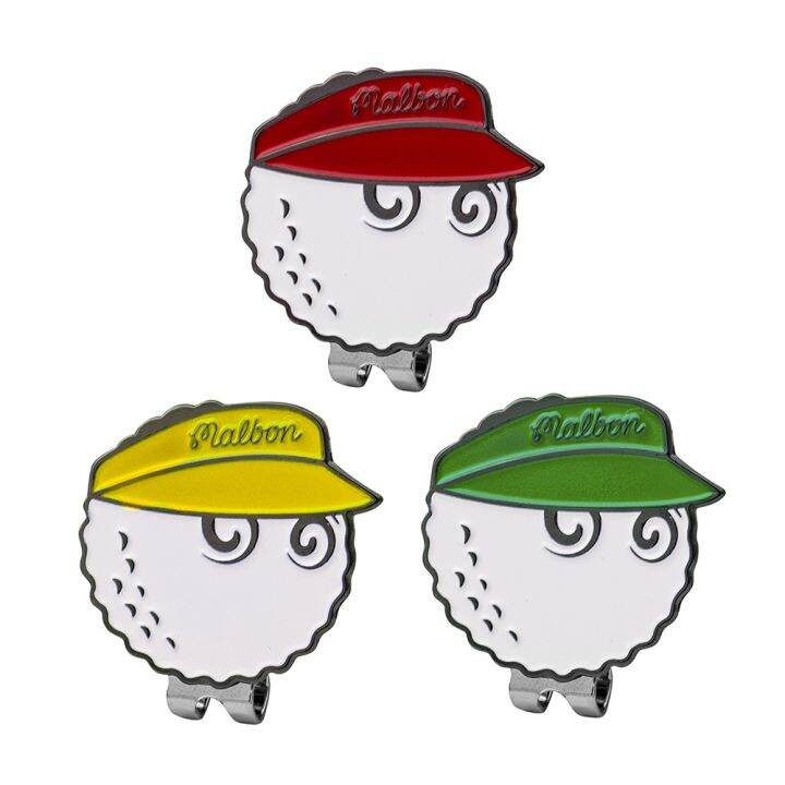 [เกาหลีใต้] Malbon Golf Cap Clip Metal Magnetic Golf Mark Green Ball ...