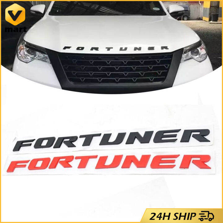 ABS FORTUNER Letter Car Auto Trunk Decorative Emblem Badge Sticker ...