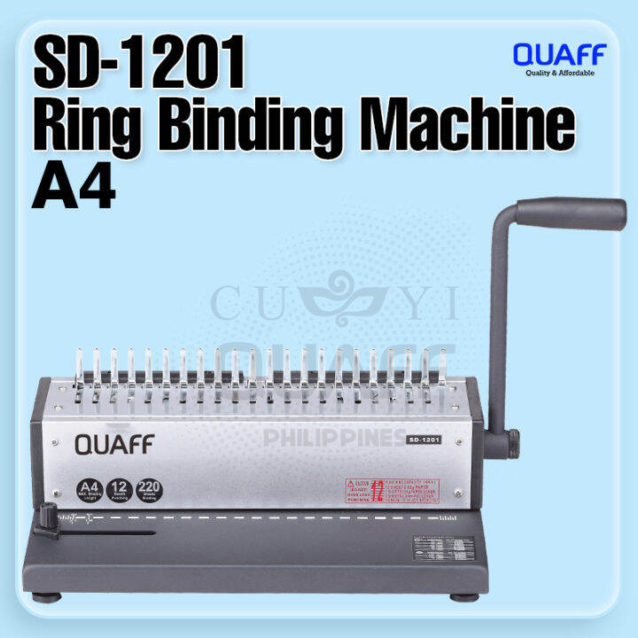QUAFF RING SD-1201 Binding Machine Heavy Duty A4 Size | Lazada PH