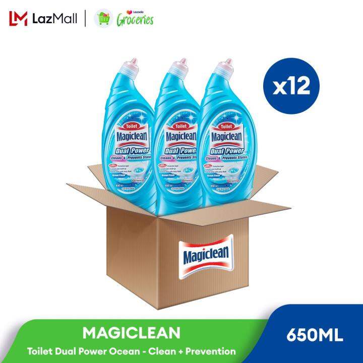 [CARTON] Magiclean Toilet Dual Power Ocean - Clean + Prevention (650ml ...
