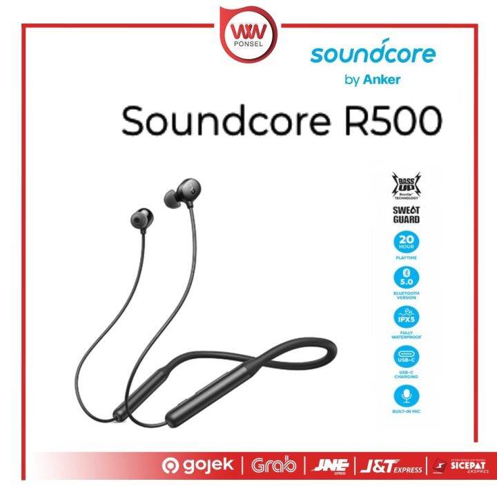 Anker A3213 Soundcore R500 Bluetooth Earphone/Headset Sport Bass ...