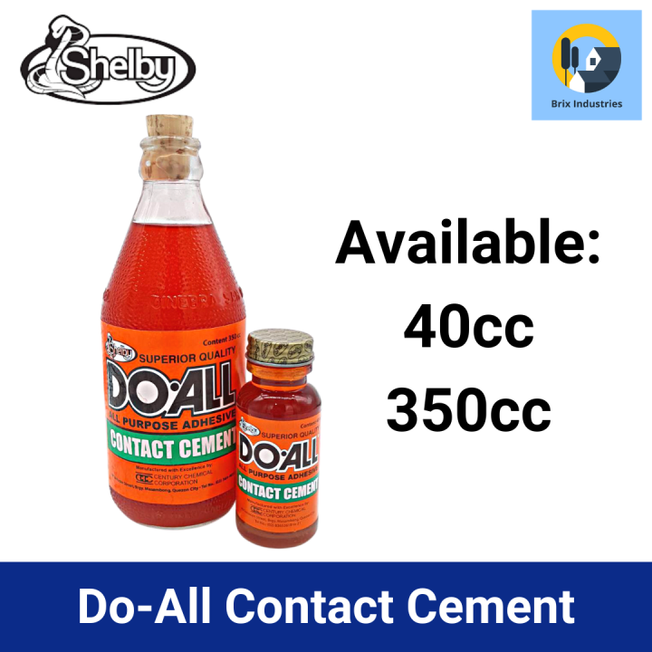 Shelby Do-All Contact Cement All Purpose Adhesive 40cc or 350cc Do All ...