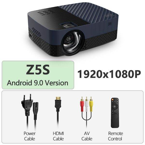 AUN Z5S Full HD 1080P Projector LED Theater Android 9 TV MINI Beamer 4K ...