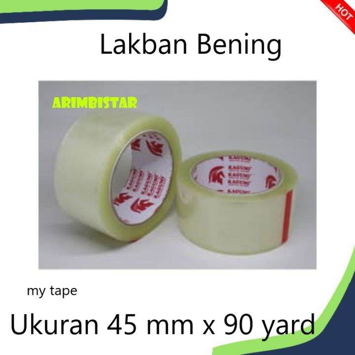 Lakban Bening Atau Lakban Putih ukuran 45 mm x 90 yard | Lazada Indonesia