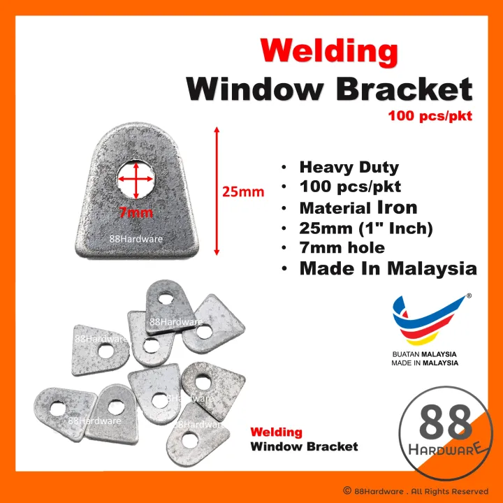 1" welding window bracket / bracket besi / grill door / window grill ...
