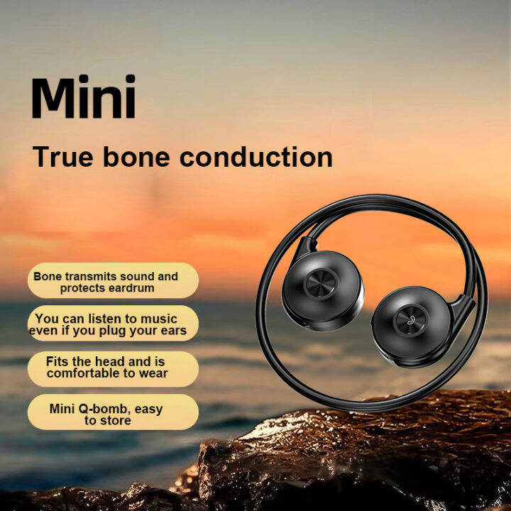 Topdigit 【Bone Conduction】M1S Bluetooth Headset Bone-to-ear Stereo ...