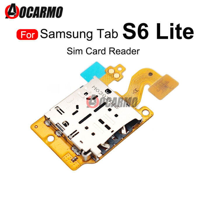 SIM Reader Sim Card Holder Socket For Samsung Galaxy Tab S6 Lite P610 P615 P615C Replacement ...