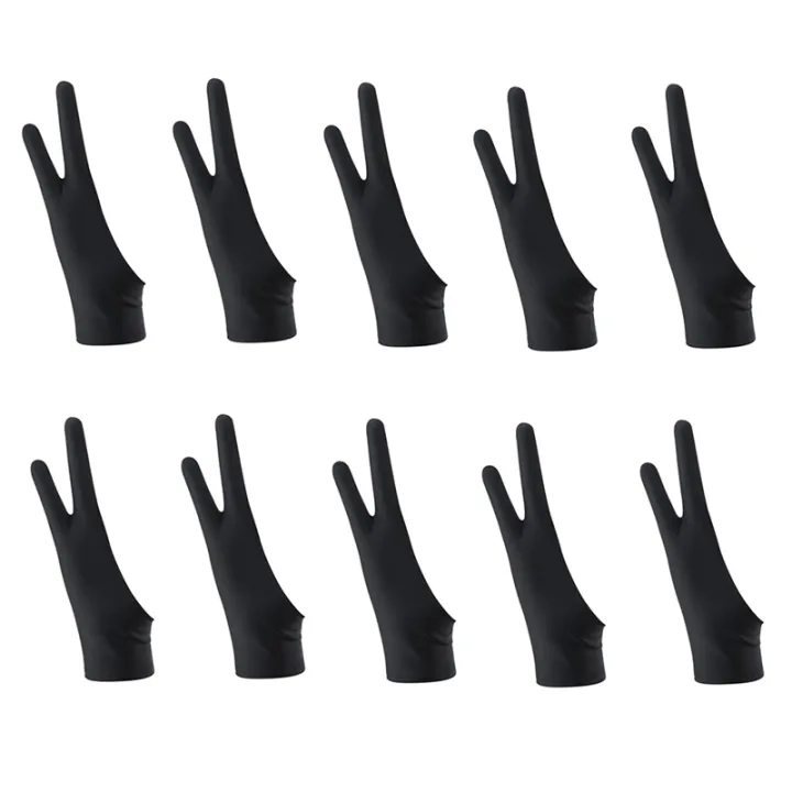 10 Pack Artist Drawing 2 Finger Anti-Fouling Drawing Gloves for Any ... 10 Pack Artist Drawing 2 Finger Anti-Fouling Drawing Gloves for Any ...