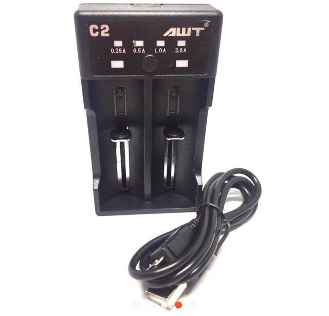 รางชาร์จถ่าน เครื่องชาร์จแบตเตอรี่ AWT C2-2A(ของแท้)เช็คโค๊ดได้ ...