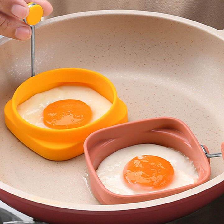 Egg Fried Mold Double-Sided Round Convenient Omelet Moulds Silicone ...