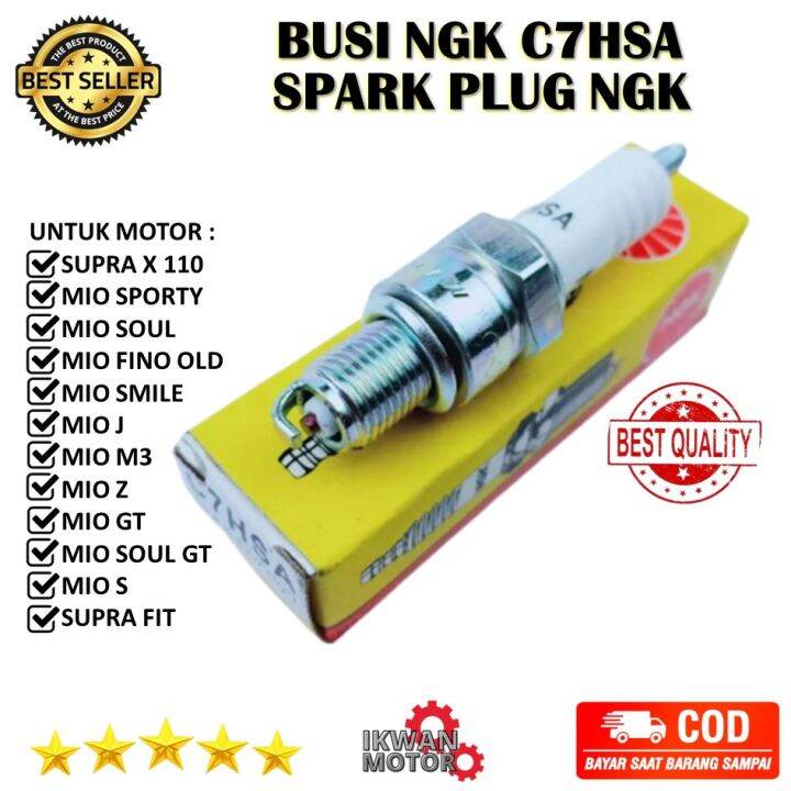 Busi Ngk C7hsa Spark Plugs Ngk Motor Grand Supra X 110 Mio Sporty Mio ...
