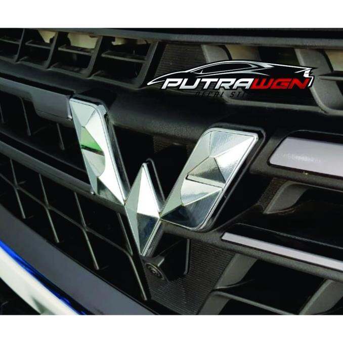 STICKER LOGO WULING MIRROR CROME SILVER ( WULING CONFERO S ...