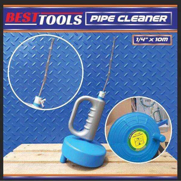 Pipe Cleaner BESTTOOLS 10M Alat Pembersih Kotoran Saluran Air Pipa Mampet Sling Fleksibel ...