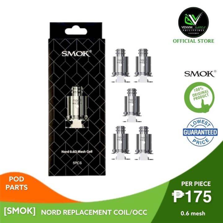 vape [SMOK] ORIGINAL NORD OCC REPLACEMENT COIL 0.6 ohm | Lazada PH