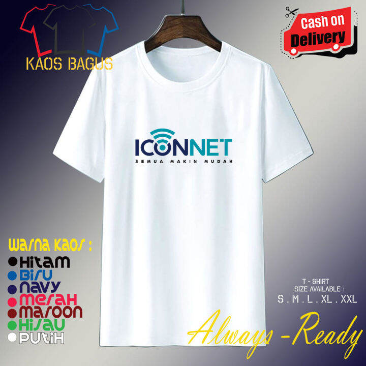 Kaos Iconnet PLN Icon Logo Baju Perusahaan | Lazada Indonesia