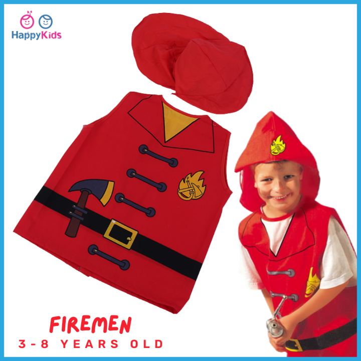Happy Kids | Le Sheng Dress Up Fireman Costume for Birthday Party ...