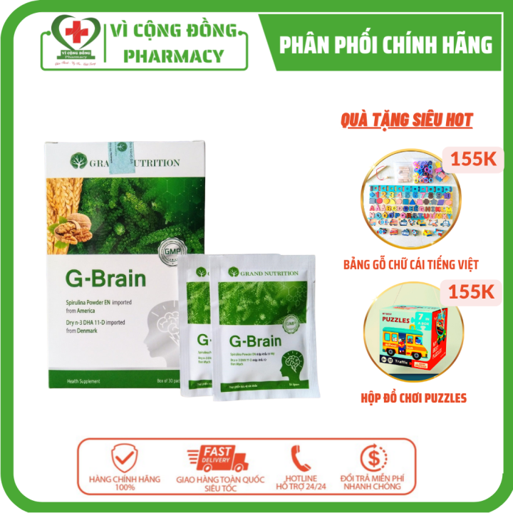 Cốm trí não G Brain hỗ trợ phát triển não bộ toàn diện, tăng khả năng ...