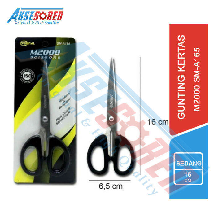 Gunting Sedang M2000 Scissors [SM-A165] / Gunting Kertas Kain Plastik ...