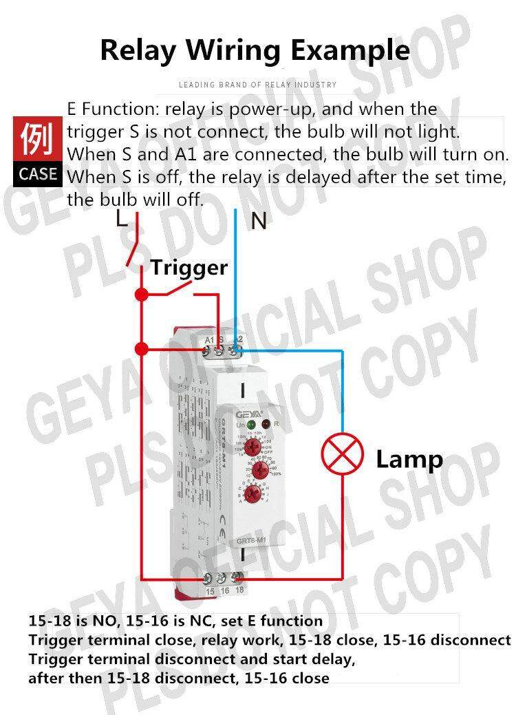 GEYA Multifunction Timer Relay Electronic Adjustable or Digital Setting ...