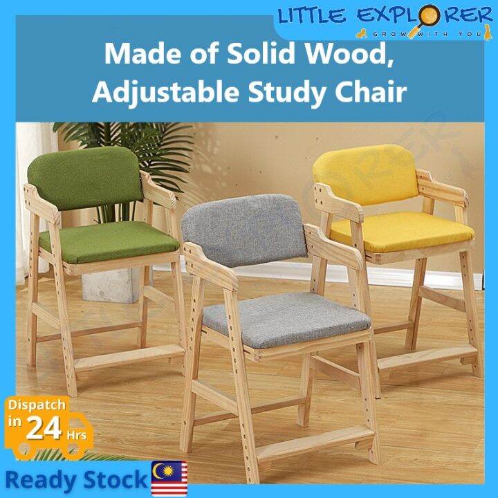 [Ready Stock] Solid Wood Kids Adjustable Chair (Dining & Study ...