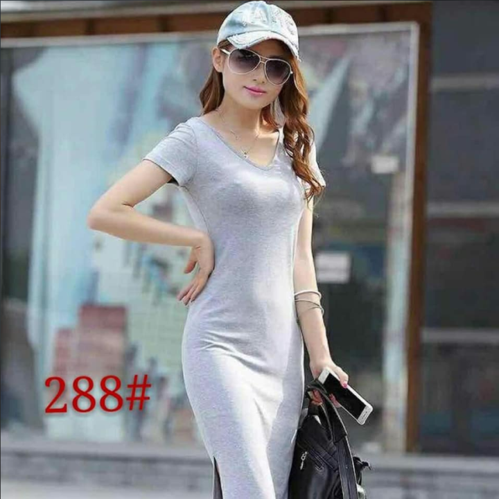 WU KOREAN PLAIN BODY CONE DRESS FOR WOMEN | Lazada PH