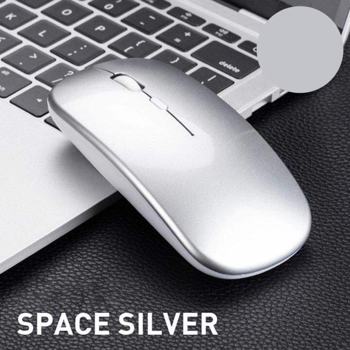 milageto Portable Silent LED Wireless Mouse Mice Rechargeable Optical ...