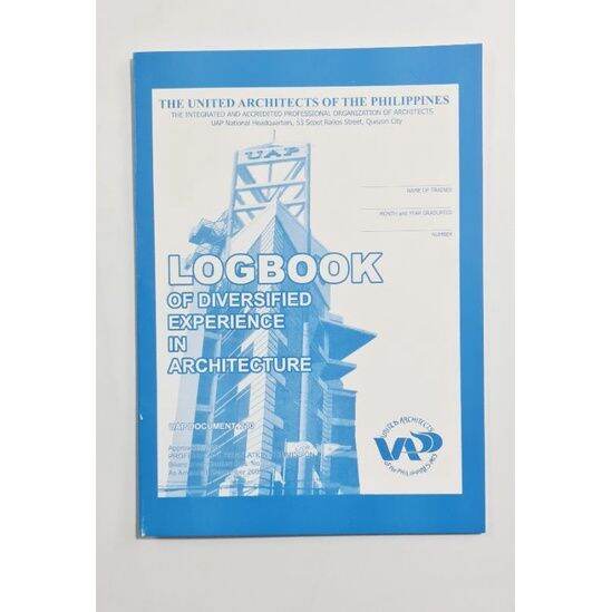 Logbook Of Diversified Experience in Architecture with UAP seal | Lazada PH