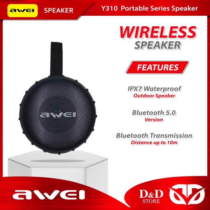D&D | Y320 Portable Series Wireless Speaker Waterproof IPX7 Level | Lazada PH
