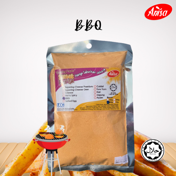 [COMBO 4 Serbuk perisa 200gram] Perencah BBQ, HOT & SPICY, CHEESE ...