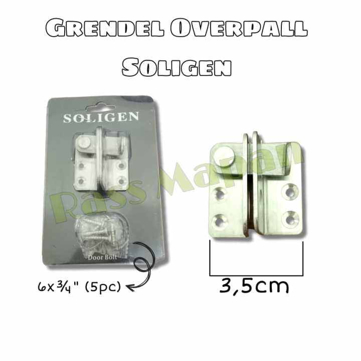 Grendel Overpal Gembok Pintu Pagar Sliding Swing Stainless Soligen ...