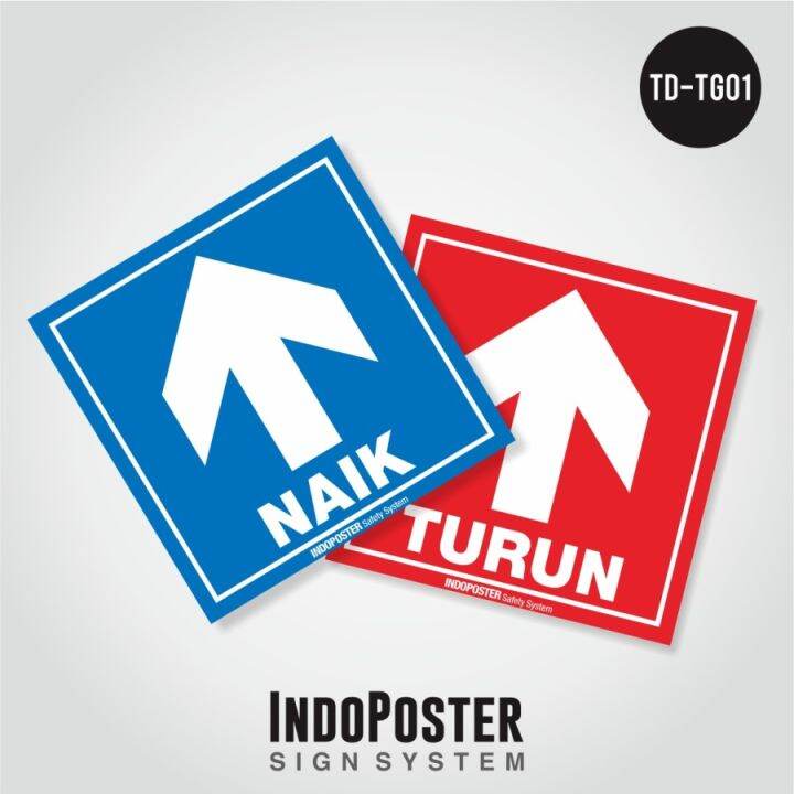 Sticker K3 Safety Penanda Label Tangga Naik Turun | Lazada Indonesia