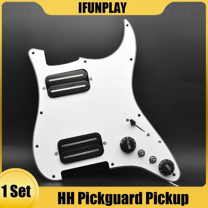 HH 2Humbucker Electric Guitar Pickguard 2 Blade With Singlecut Switch ...