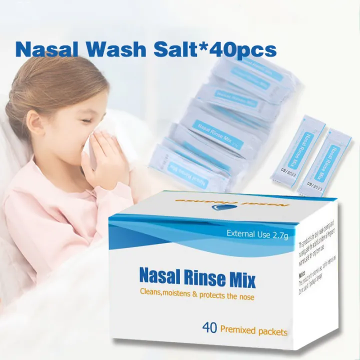 40 Packs Sinus Rinse Nasal Irrigation Salt Nasal Cavity Irrigation ...