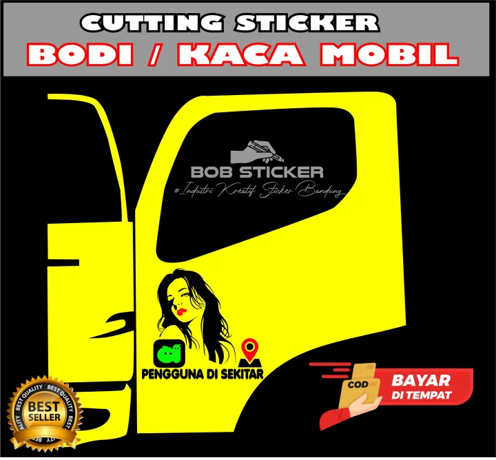 CUTTING STICKER KACA MOBIL / STIKER BODI MOBIL / STIKER PINTU MOBIL / STIKER CEWEK | Lazada ...