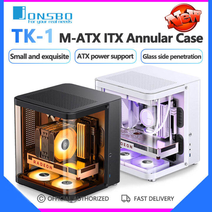 Jonsbo TK-1 M-ATX Vòng Ốp ITX Kính Cường Lực Vòng Ốp Thể Thao Điện Tử Xuyên Thấu Cạnh Phòng Máy ...