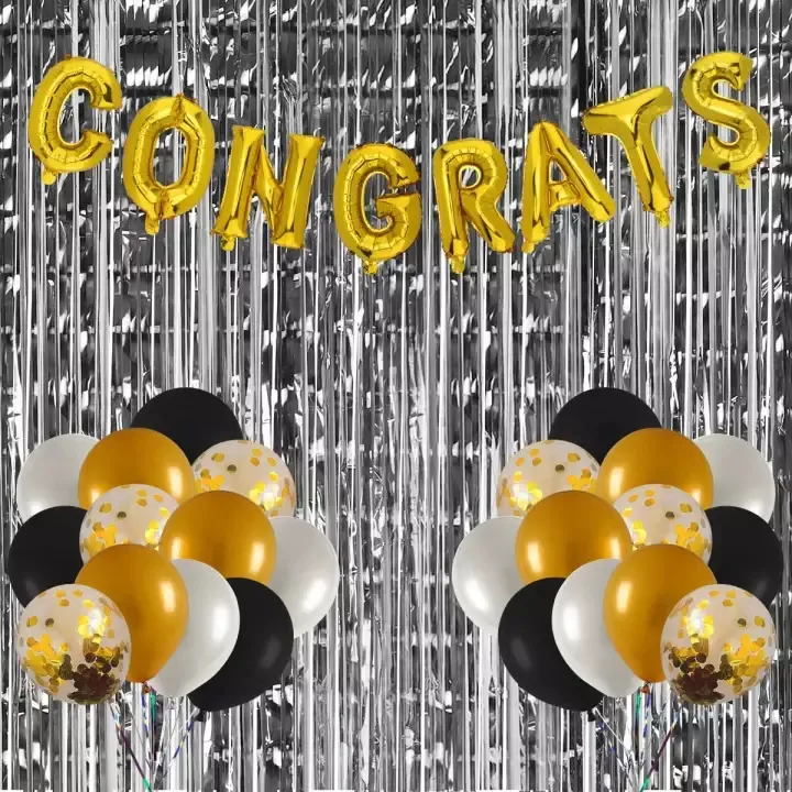 D65 CONGRATS Letter Balloon DIY Kit Congratulations Baby Shower ...