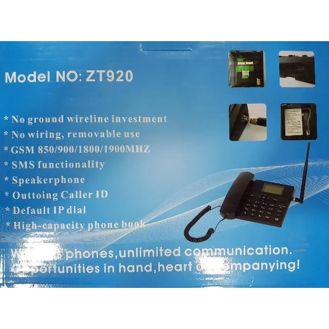 【u6U18Dba】smartphone Dual Sim ZT920 GSM Based Wireless Phone Telephone ...