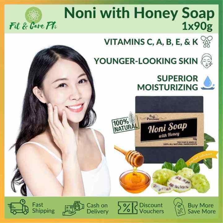 Organic Noni with Honey Soap for Vitamin C and A, Moisturizer Skin Care ...