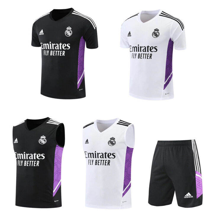 2223 Real Madrid a yang berbeza pakaian latihan lengan pendek dan jaket ...