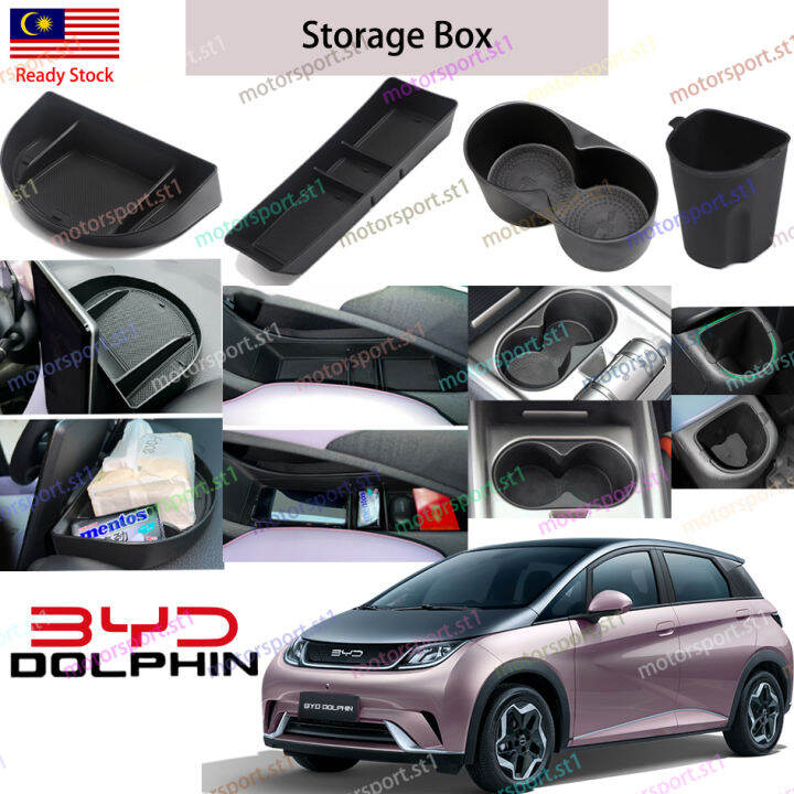 [READY STOCK] BYD Dolphin Storage Box Cup Holder Protector Tray Center ...