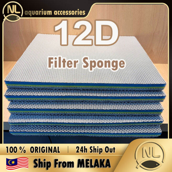 💠12D💠 Aquarium 12D Filter Sponge Filter Cotton Fish Tank 12D 过滤棉耐洗无胶 ...