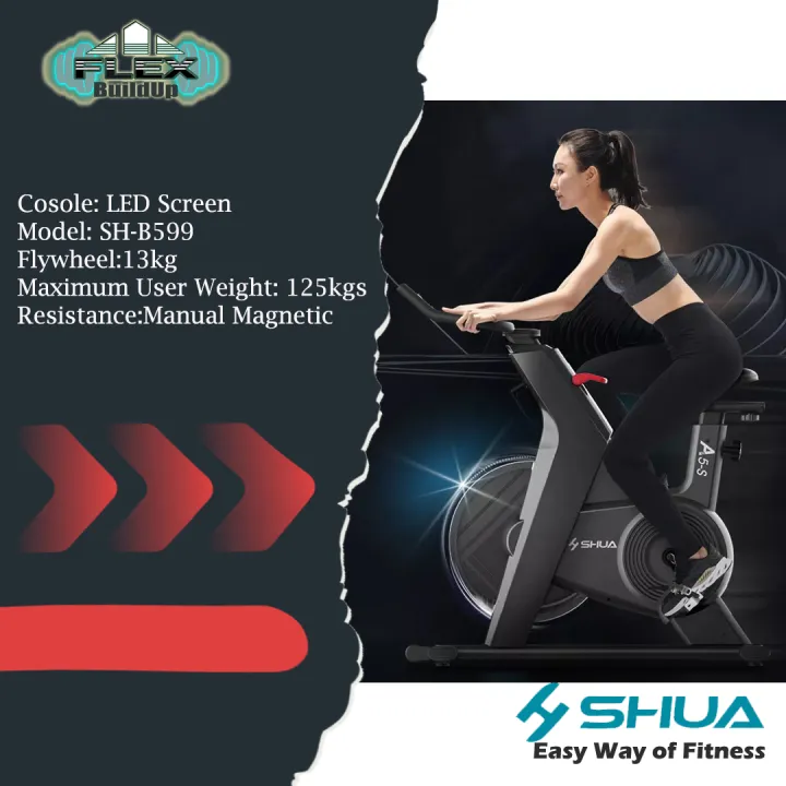 FLEX BuildUp SHUA spin bike smart fitness exercise bike from shua company | Lazada PH