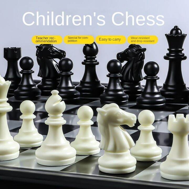 Chess Set Primary School Students with Magnetic Portable Chess Set ...