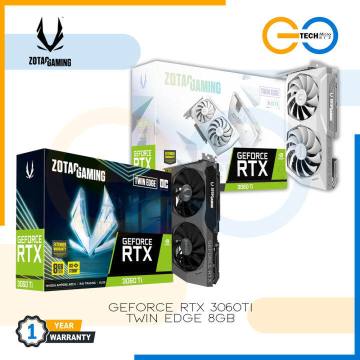 ZOTAC GeForce RTX 3060 Ti Twin Edge OC Edition 3060Ti Black / White ...