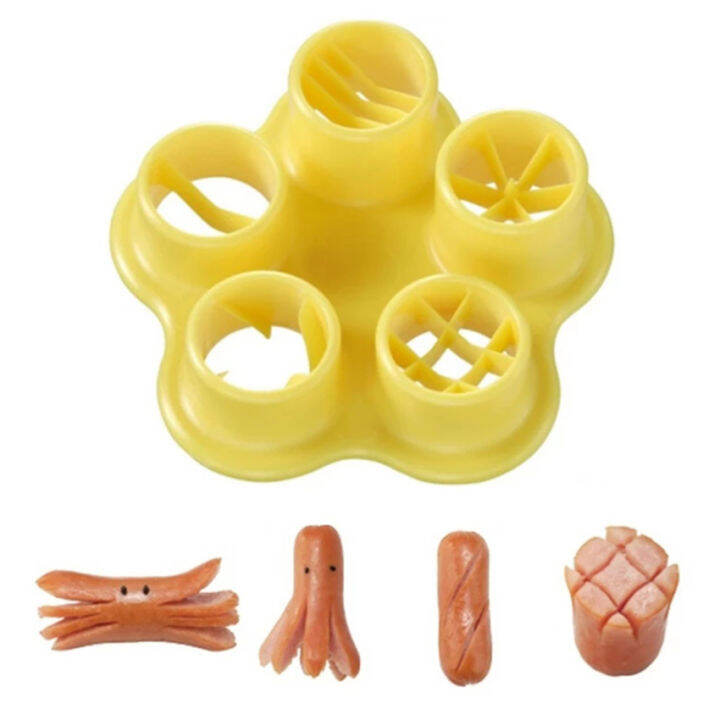 1set Ham Sausage Cutter Barbecue Hot Dogs Cutter Kitchen Cutting Mold ...