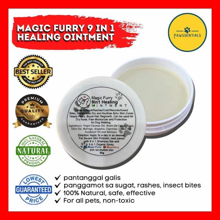 MAGIC FURRY 9 in 1 Healing Ointment w/ Madre de Cacao plus 8 Organic ...