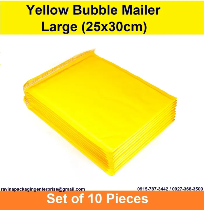 Large Kraft Yellow Bubble Mailer Padded Envelope (10 Pcs) | Lazada PH