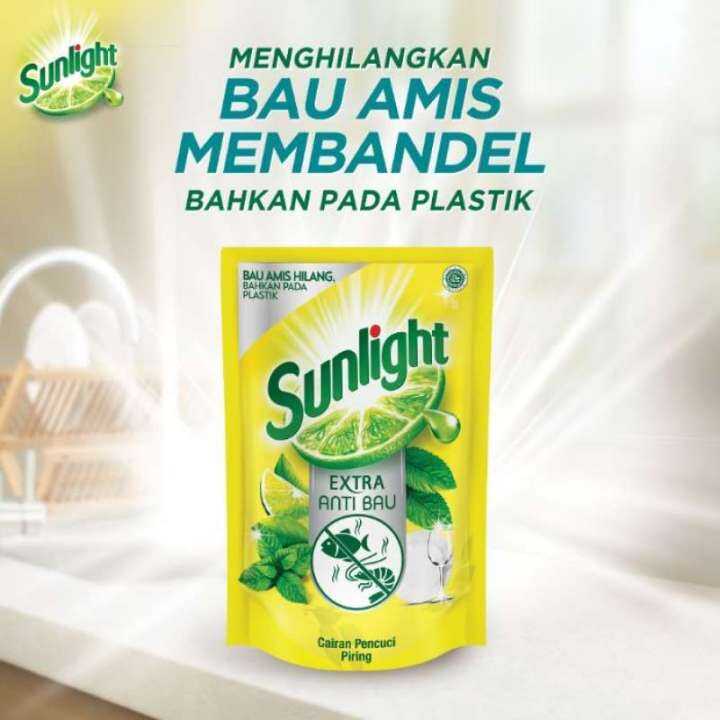 SUNLIGHT 650 ML - Sabun Cuci Piring Jeruk Nipis/ Korean Strawberry/ Anti Bau/ Ekstra Higienis ...