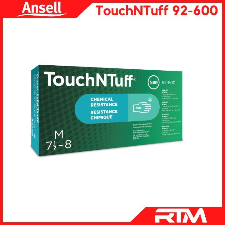 Ansell Touch N Tuff 92-600 Chemical Splash Protection Gloves | Lazada PH